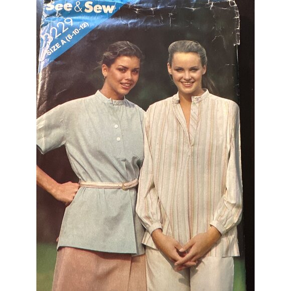 Butterick | Office | Vintage 7s See Sew Butterick 3229 Blouse Top Size ...